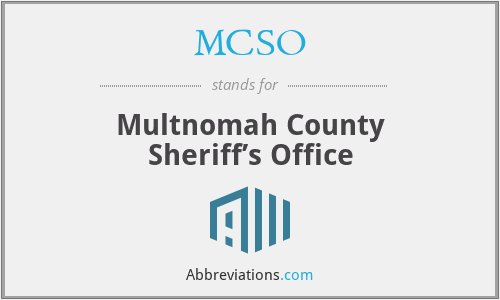 What does MCSO stand for?