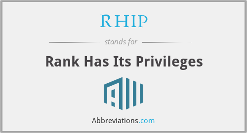 What does RHIP stand for?