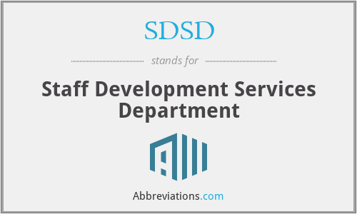 What does SDSD stand for?