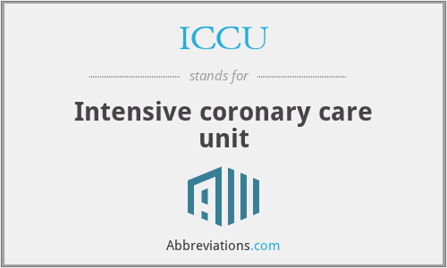 What does ICCU stand for?