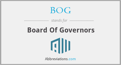 What does BOG stand for?