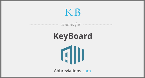What is the abbreviation for KeYBoarD?