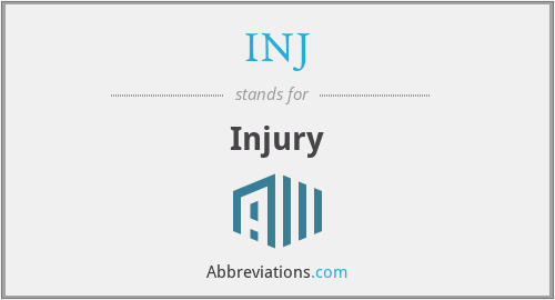 What does INJ stand for?