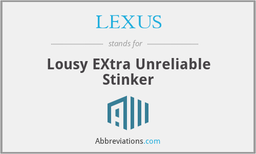 What does LEXUS stand for?