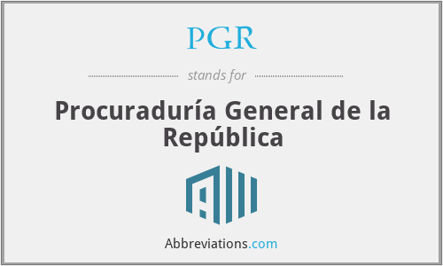 What does PGR stand for?