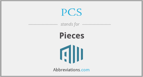 What is the abbreviation for pieces?