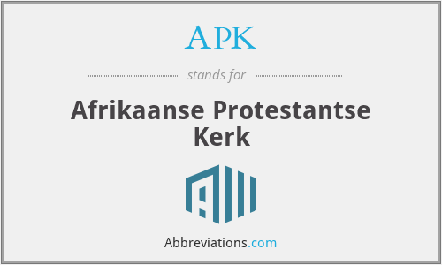 What does APK stand for?