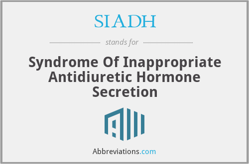 SIADH - Syndrome Of Inappropriate Antidiuretic Hormone Secretion