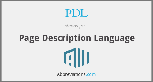 What does PDL stand for?
