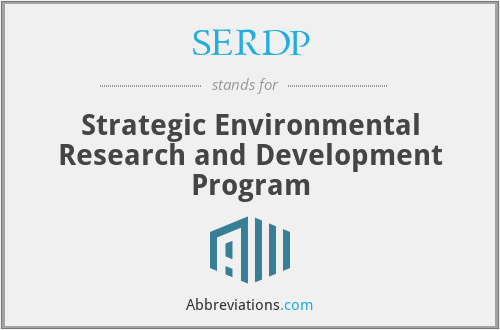 What does SERDP stand for?