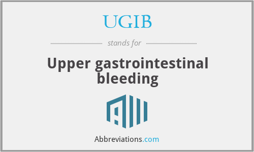 What does UGIB stand for?