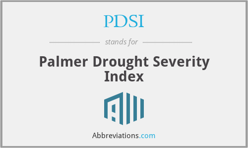PDSI - Palmer Drought Severity Index
