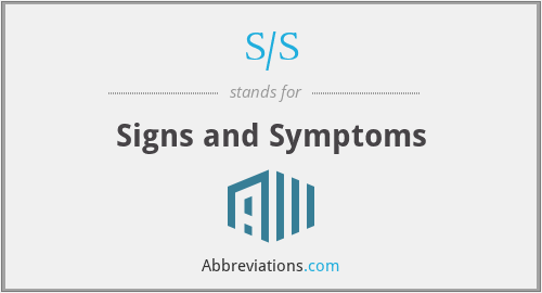 What does S/S stand for?