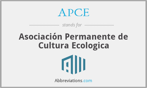 What does APCE stand for?