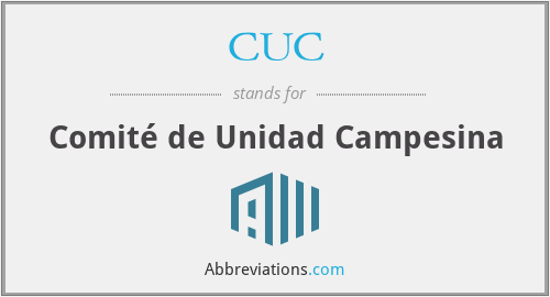 What does CUC stand for?