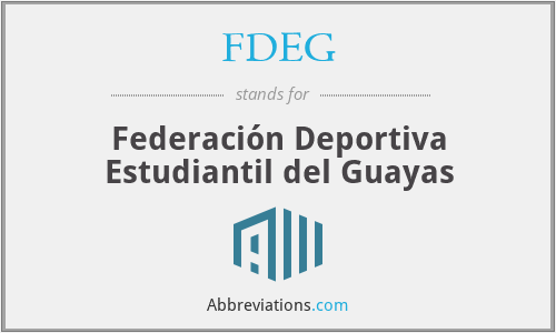 What does FDEG stand for?