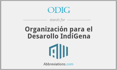 What does ODIG stand for?