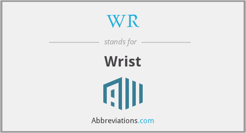 What does WR stand for?