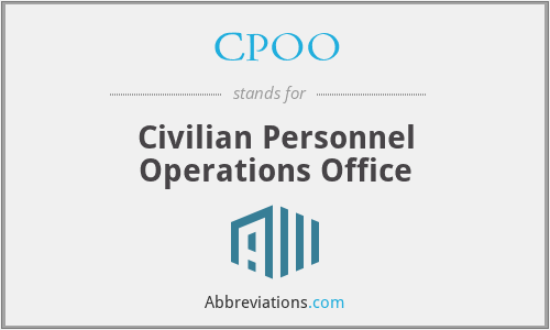 What does CPOO stand for?