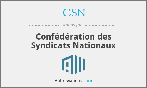 What does CSN stand for?