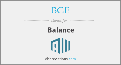 What is the abbreviation for balance?