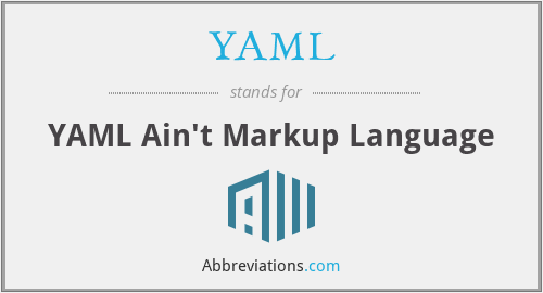 What does YAML stand for?