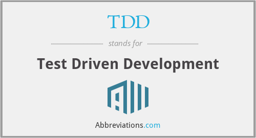 What does TDD stand for?