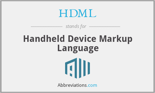 What does HDML stand for?