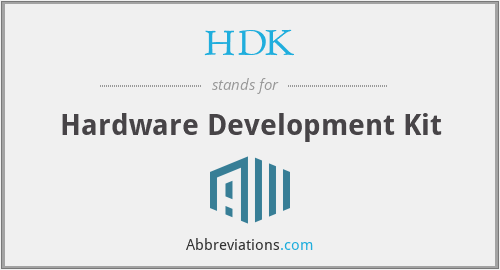 What does HDK stand for?