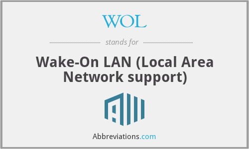 What does WOL stand for?