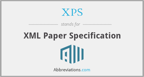 What does XPS stand for?