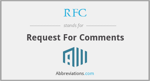 What does RFC stand for?