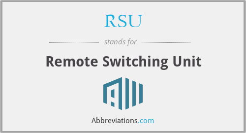 What does RSU stand for?