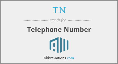 What is the abbreviation for telephone number?