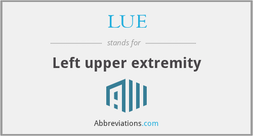 What is the abbreviation for left upper extremity?