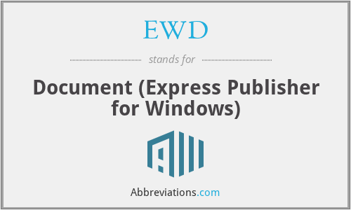 What does EWD stand for?
