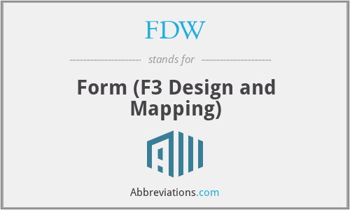 What does FDW stand for?