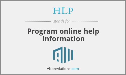 What does HLP stand for?