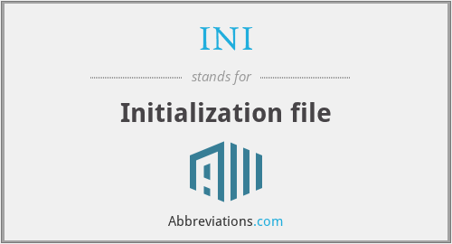 What does INI stand for?