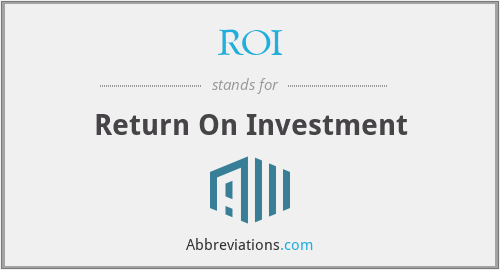 What does ROI stand for?