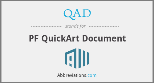 What does QAD stand for?