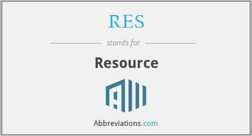 What is the abbreviation for resource?