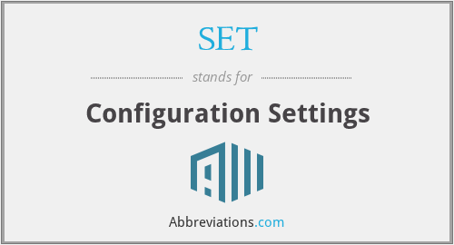 What does SET stand for?