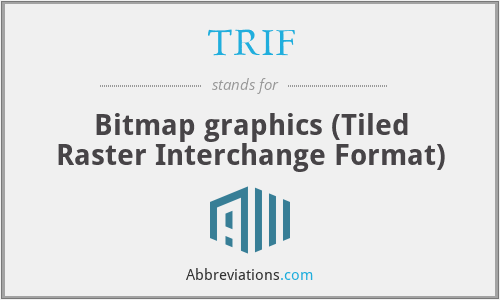 What does TRIF stand for?