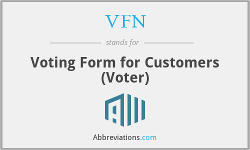 What does VFN stand for?
