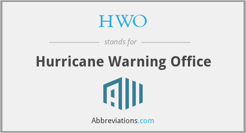 What does HWO stand for?