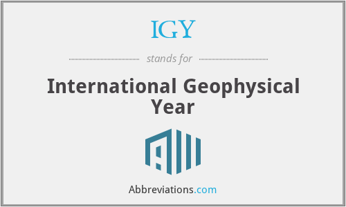What does IGY stand for?
