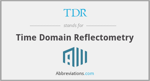 What does TDR stand for?
