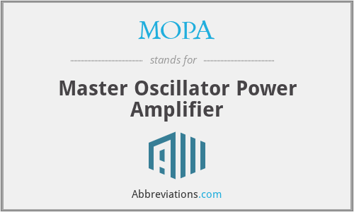MOPA - Master Oscillator Power Amplifier