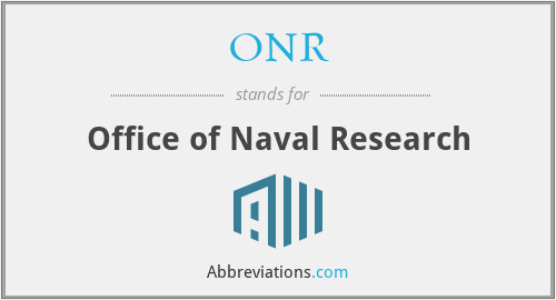 What does ONR stand for?